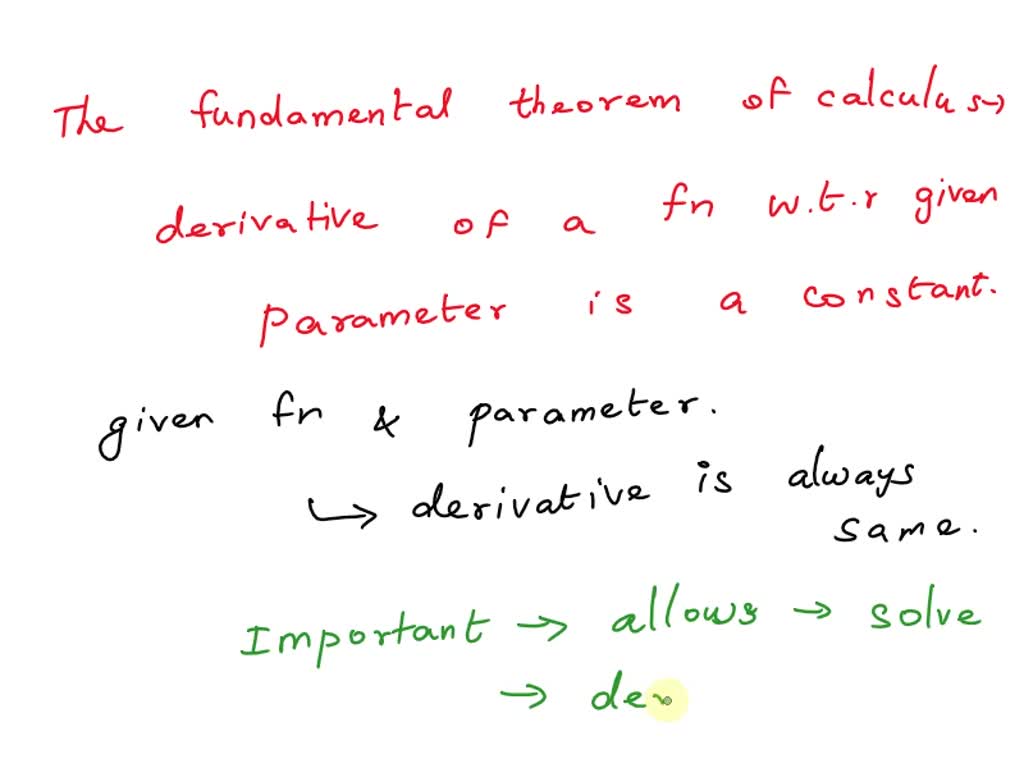 SOLVED: How fundamental theorem of calculus could be explored in the ...