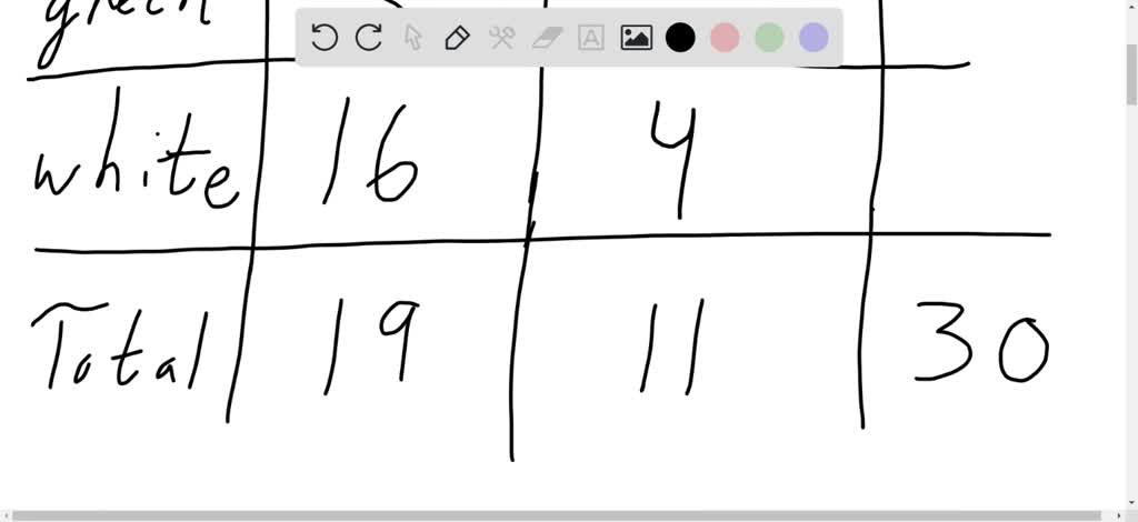 SOLVED: A box contains 19 large marbles and 11 small marbles. Each ...