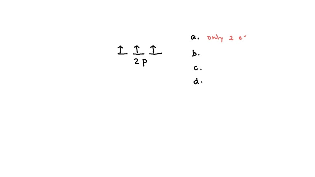 SOLVED: Orbitals of equal energy are each occupied by one electron ...