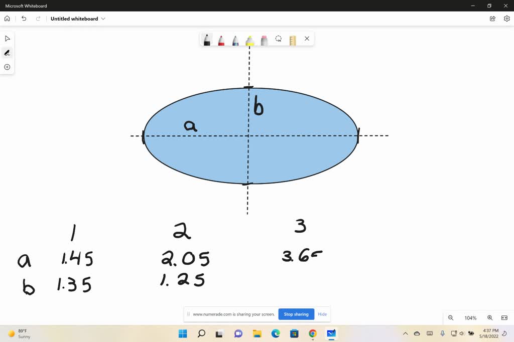 SOLVED: Using a ruler , measure the length of the semi-major (a) and ...