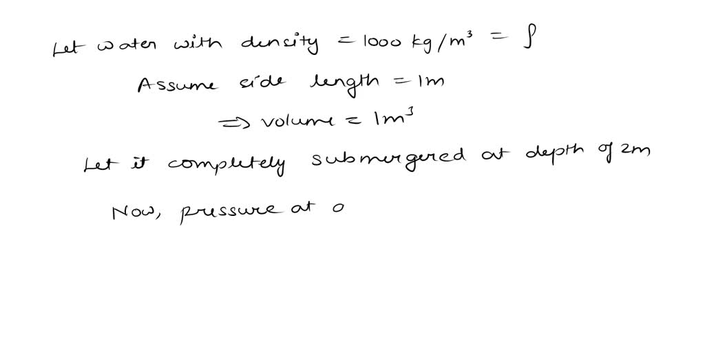 SOLVED: Text: To derive the hydrostatic equation p = pgh using Newton's laws of motion. To ...