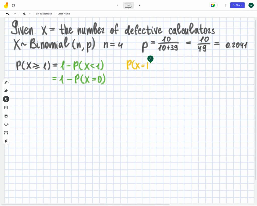SOLVED: A sample of 4 different calculators is randomly selected from a group containing 10 that ...