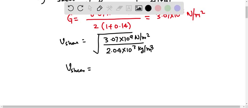 SOLVED:2.4 Calculate the velocity of a shear wave in a homogeneous rock ...