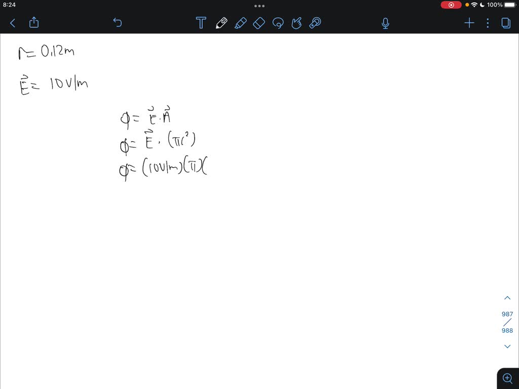SOLVED: A hemispherical surface with radius r = 12 cm in a region of uniform electric field E ...