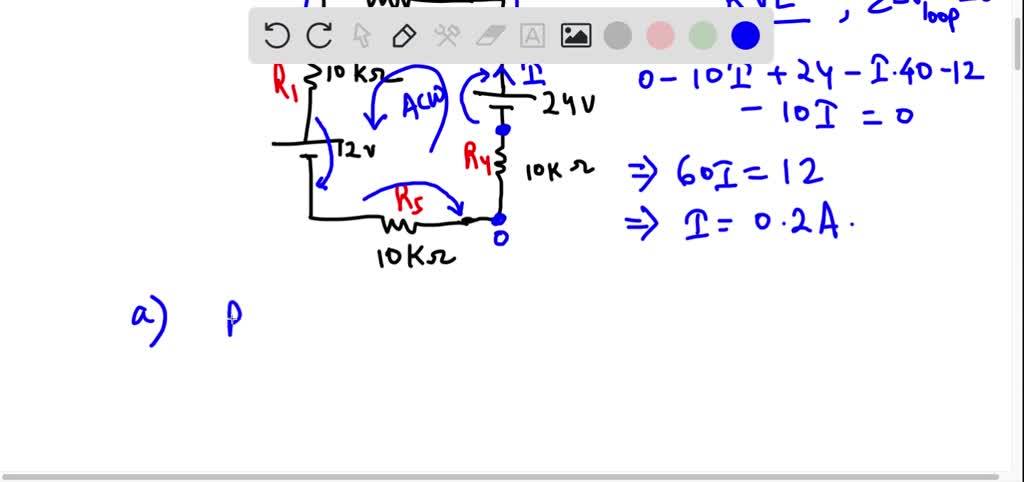 SOLVED:Consider the circuit shown below. (a) Find the voltage across each resistor. (b)What is ...