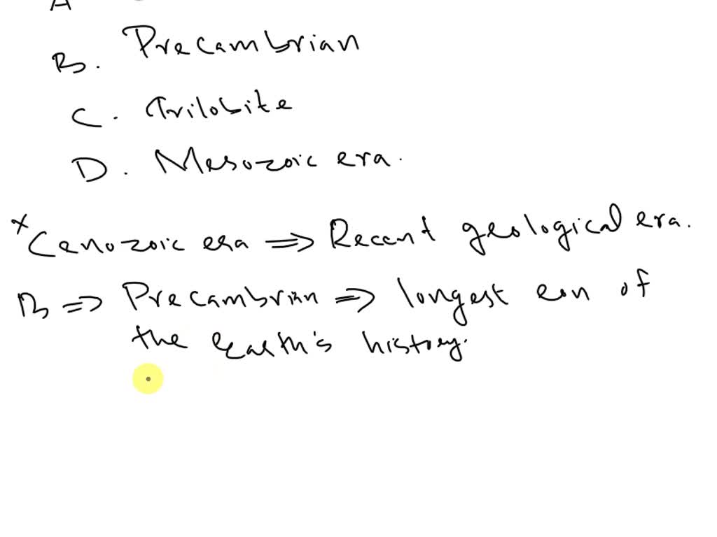 SOLVED: 9 H 12 15 18 During which time period in geologic history was ...