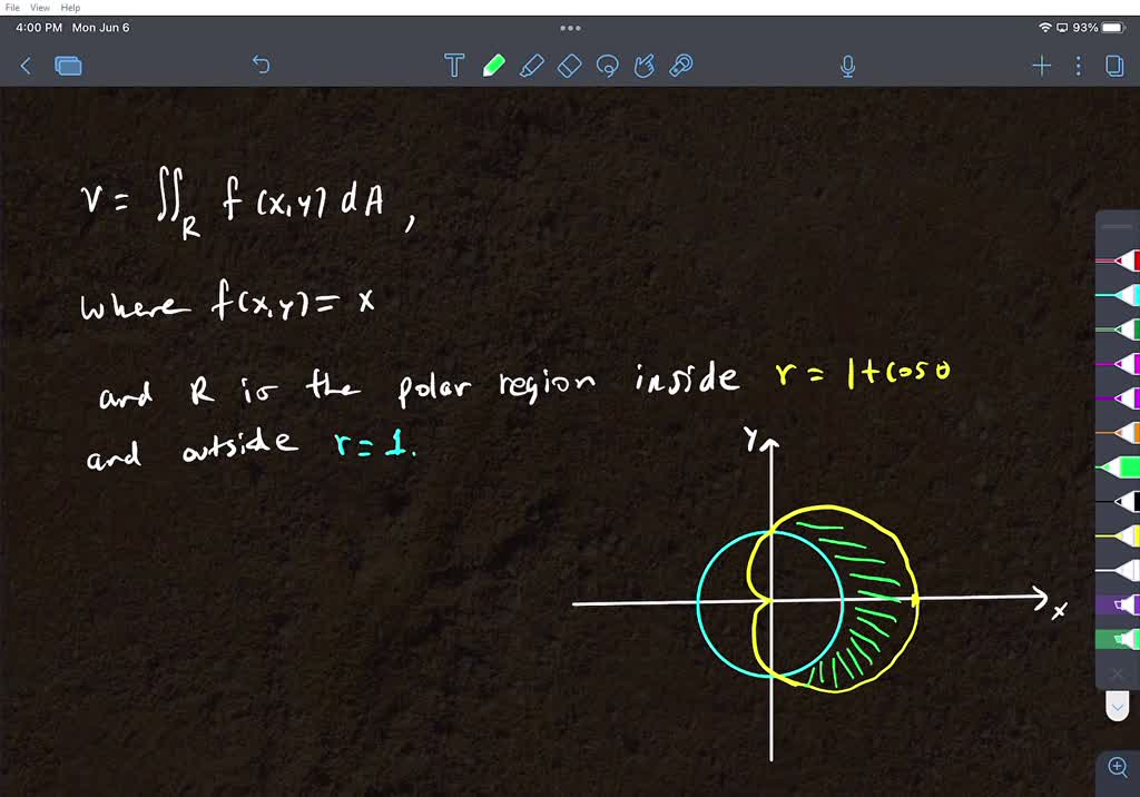 SOLVED: The region that lies inside the cardioid r = 1 + cos u and ...