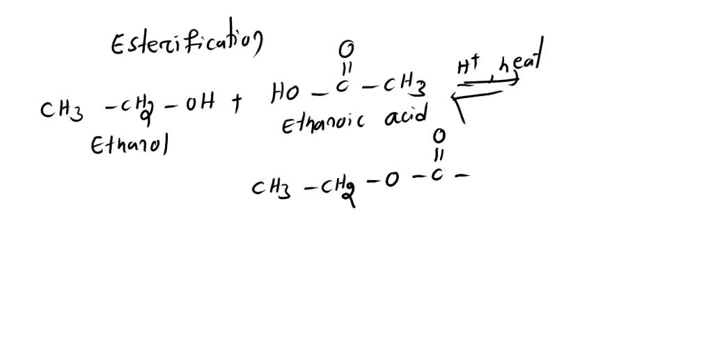 SOLVED: Using what you have learned about esterification reactions in this experiment; complete ...
