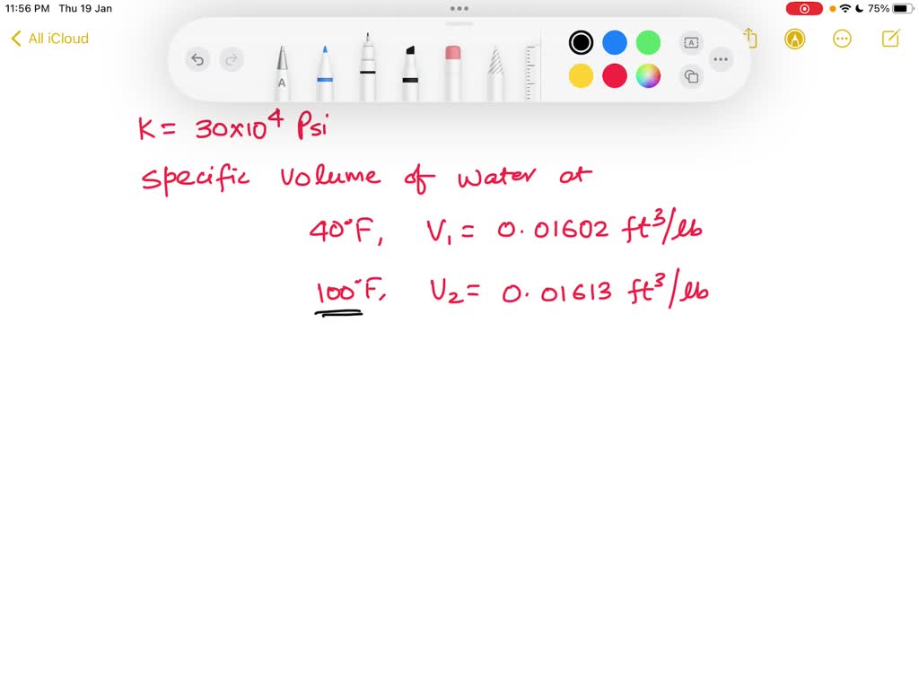 SOLVED: A rigid-walled cubical container is completely filled with water at 40^∘F and sealed ...