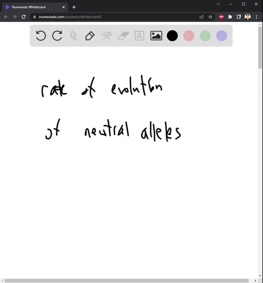 SOLVED: The neutral theory of molecular evolution states that the ...