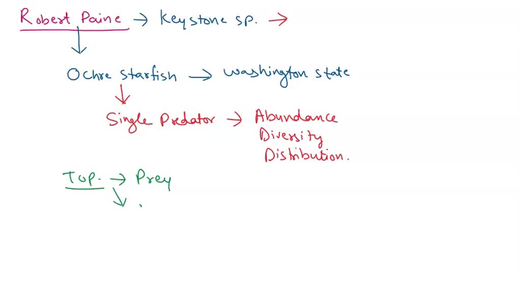SOLVED: What observation did the scientist Robert Paine make when ...