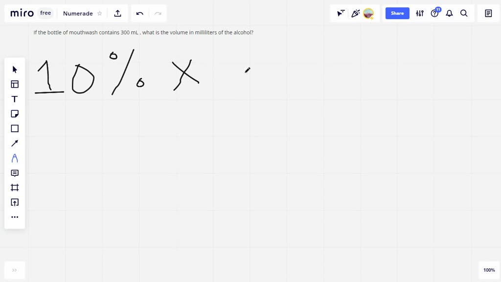 SOLVED: If the bottle of mouthwash contains 300 mL , what is the volume ...