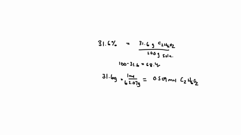 an aqueous antifreeze solution is 450 ethylene glycol c2h6o2 by mass ...