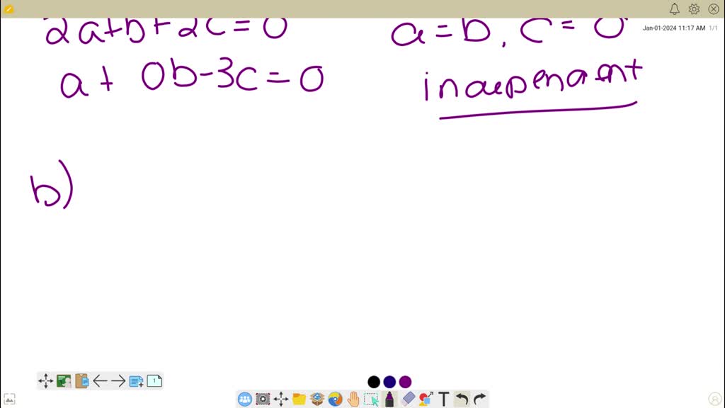 SOLVED: Exercise 5.12. Let 𝐮, 𝐯 and 𝐰 be a basis of ℝ^3. (a) Determine ...