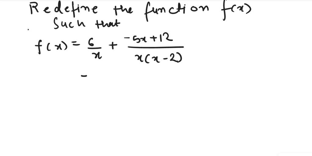 SOLVED: point) A function f(z) is said to have a removable discontinuity at € = a if: f is ...