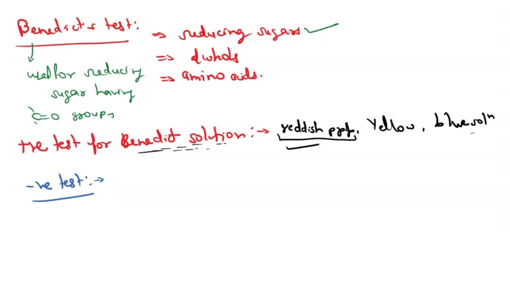 SOLVED: What carbohydrate(s) would have the following test results ...