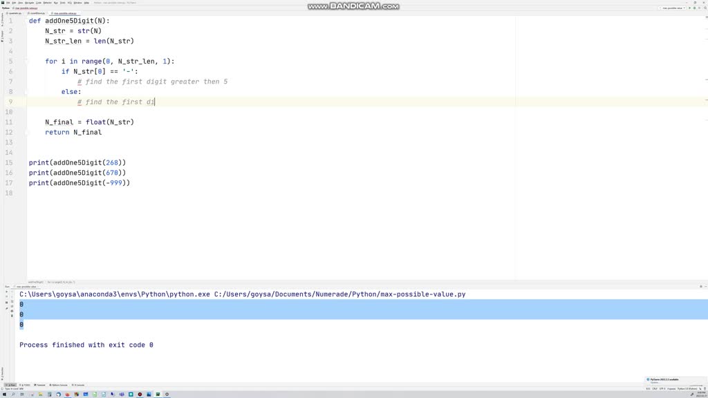 Write A Function Solution That Given An Integer N Returns The Maximum Possible Value By 7054