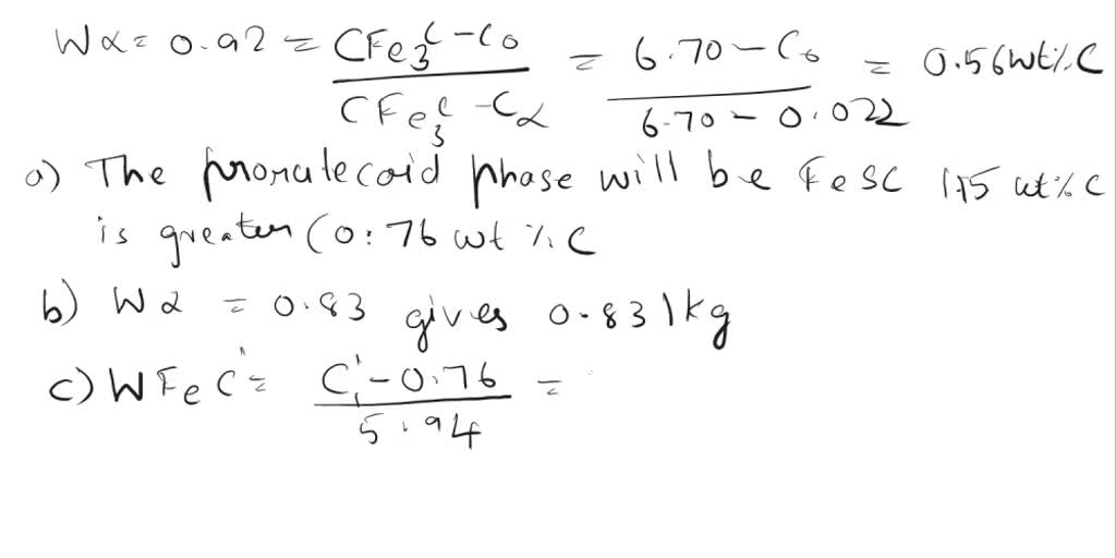 SOLVED: If a steel alloy has a microstructure with 20 percent primary ...