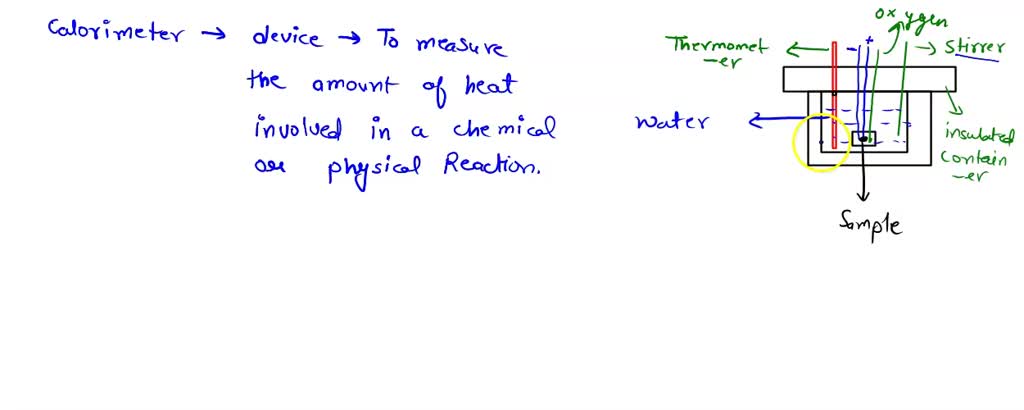 SOLVED: Define calorimetry and describe two commonly used calorimeters ...