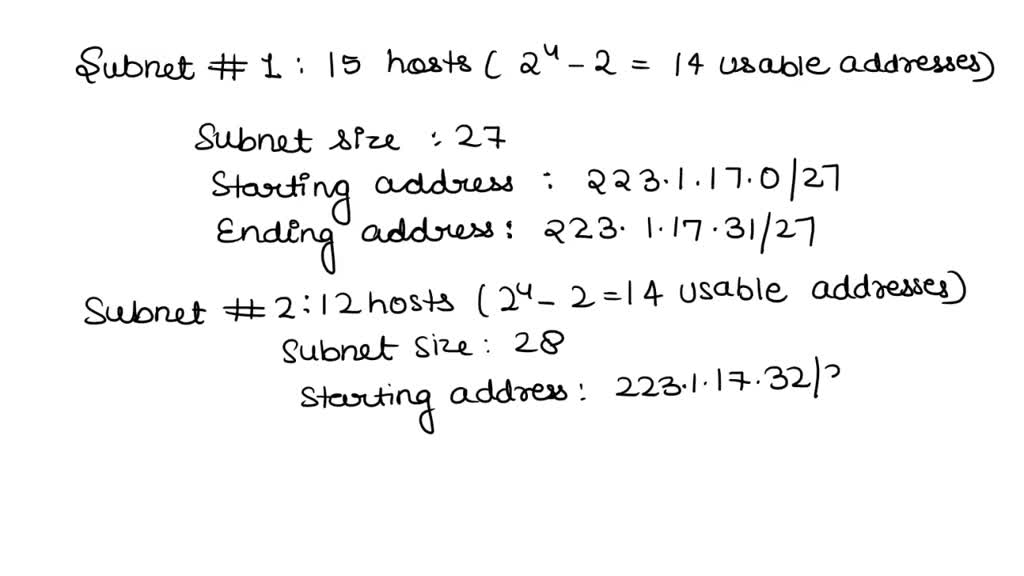 SOLVED: A company has been allocated the subnet of 10.1.1.0/24 for a small office, and the ...