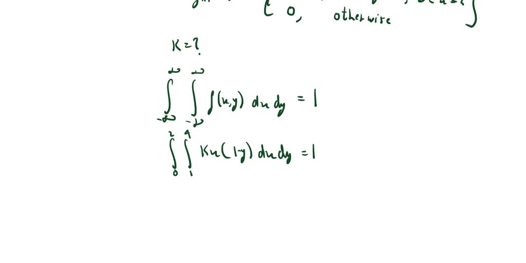 SOLVED: The joint probability density function of two random variables ...