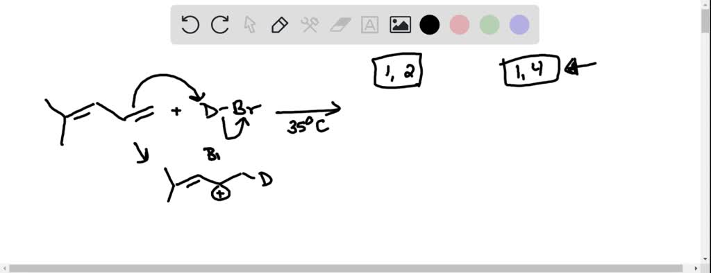 SOLVED: Draw the skeletal structure for the major organic product when 4-methylpent-1,3-diene is ...