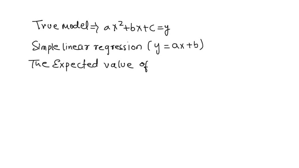 SOLVED: What is the expectation value of the residuals from simple ... SOLVED: What is the expectation value of the residuals from simple ...
