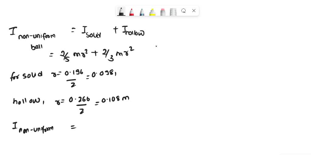 SOLVED: Texts: Comparison of Acceleration and Moment of Inertia ...
