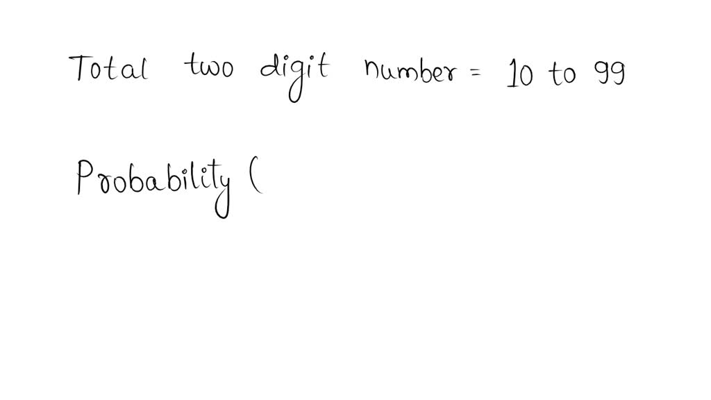 SOLVED: What is the probability of selecting any random number from a ...