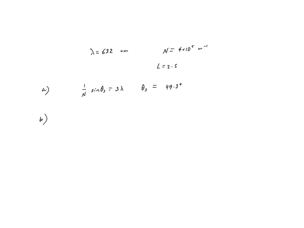 SOLVED: Light from Helium-Neon Laser has wavelength of 632 nm In an ...
