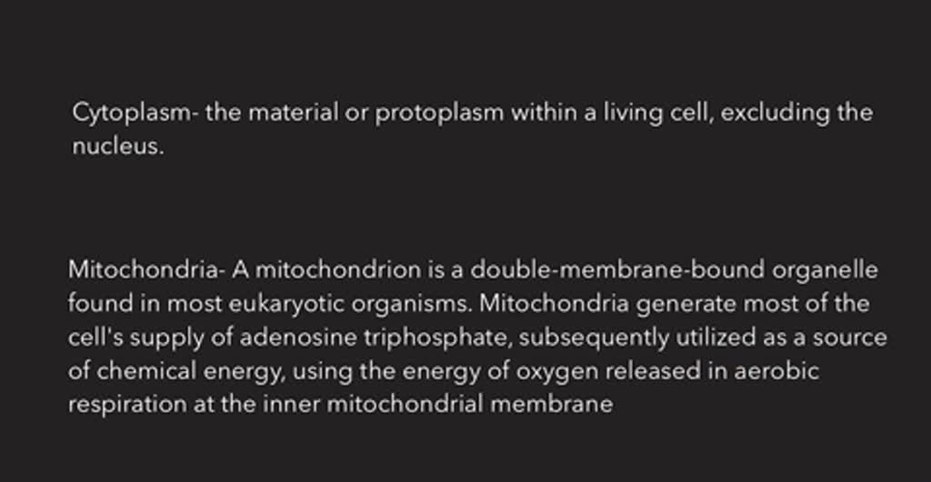 SOLVED: Process begins in the cytoplasm and ends in the mitochondria ...