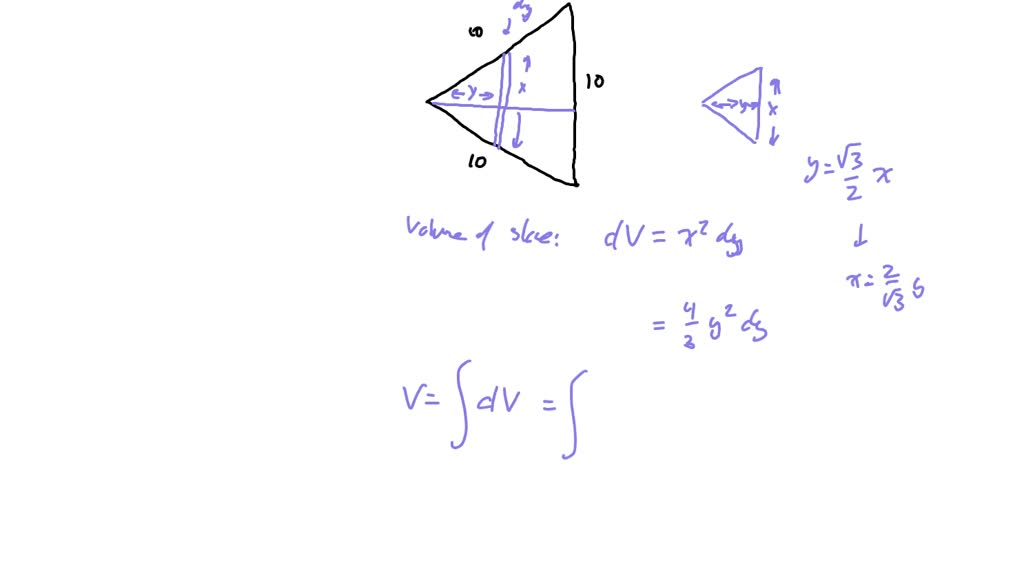 SOLVED: The base is an equilateral triangle each side of which has ...