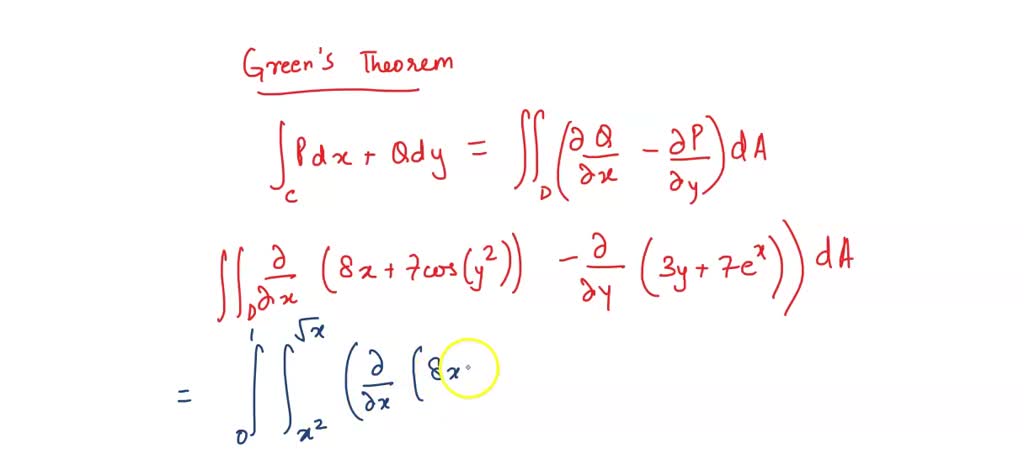 SOLVED: Use Green'Theorem to evaluate the line integral along the given ...
