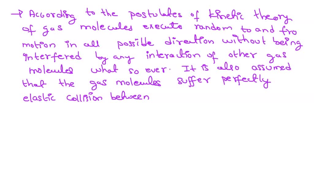 SOLVED: Explain, in terms of the kinetic molecular theory, how an increase in the temperature of ...