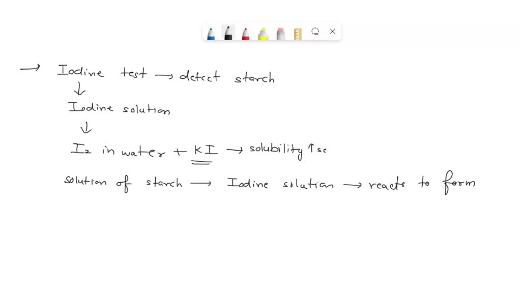 SOLVED: 90 ^ III: TEST FOR PEROXIDES Color on addition of KI? Color on ...
