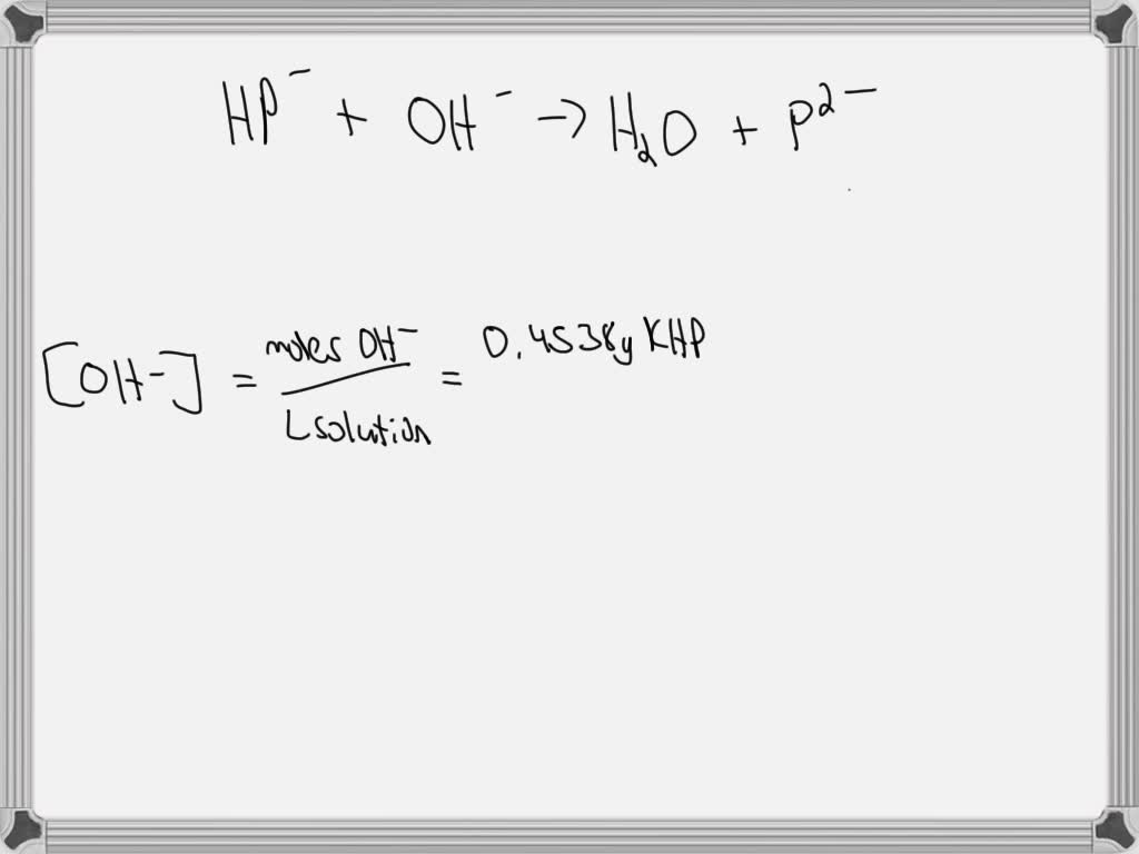 SOLVED: 'Suppose a sodium hydroxide solution were to be standardized ...