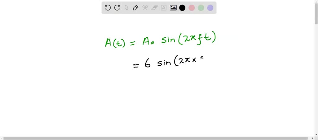 SOLVED: 6) Find a function that models the simple harmonic motion having the given properties ...