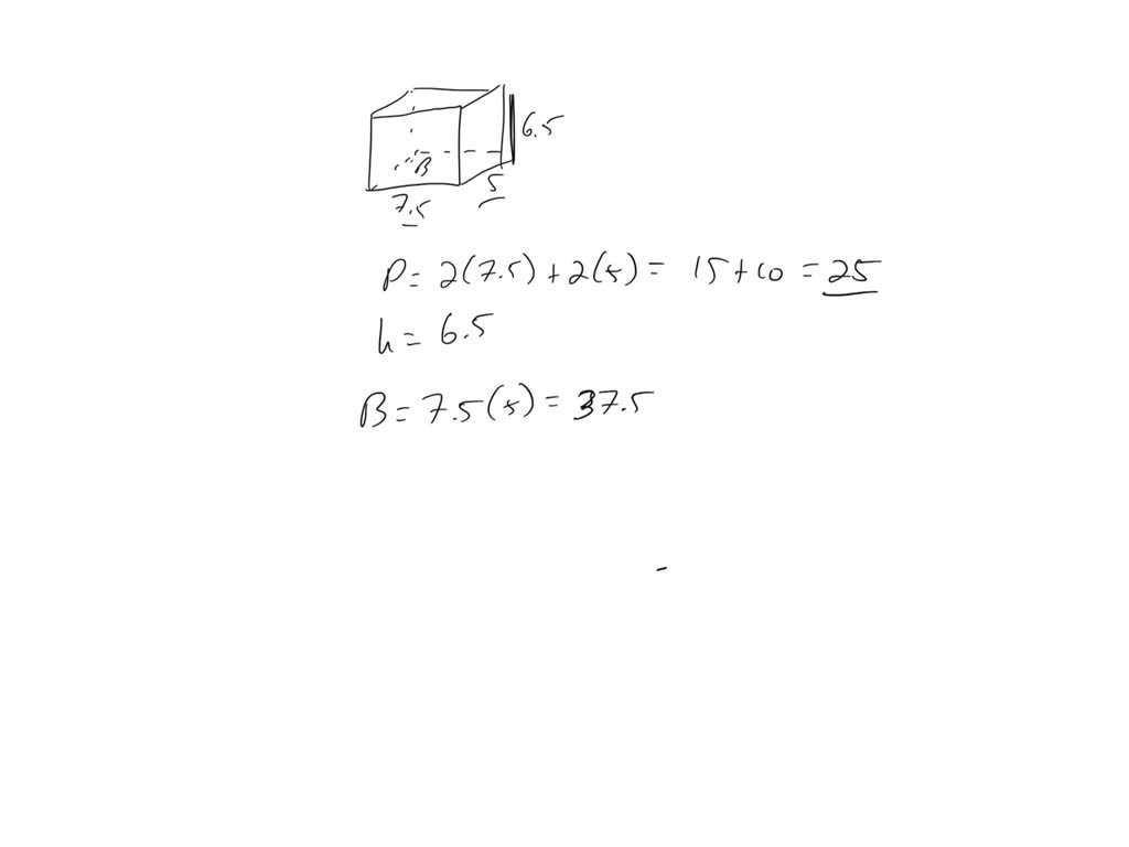 A rectangular prism and its dimensions are shown in the diagram. Find ...