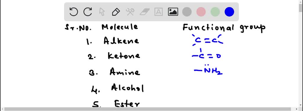 SOLVED: Which functional groups are present in the following molecule ...