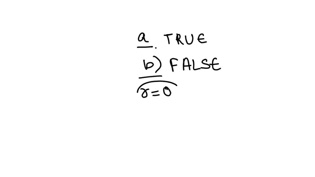 Solved Select The False Statement About The Correlation Coefficient R