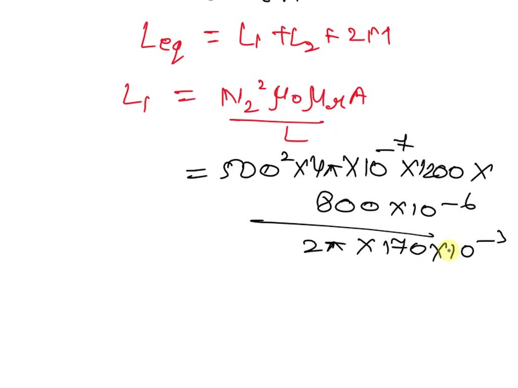 Ferromagnetic ring of cross-sectional area 800 sq.mm and a mean radius ...