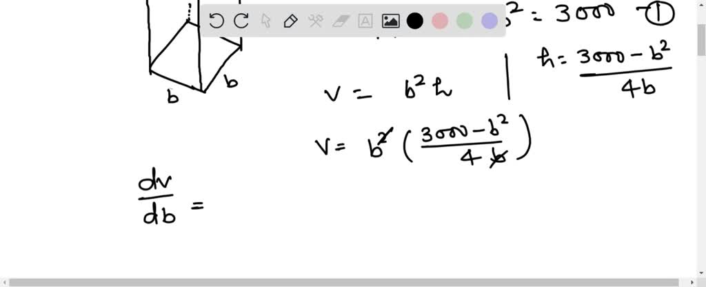 SOLVED: A container with square base, vertical sides, and open top, is to be made from 3,000 ft ...