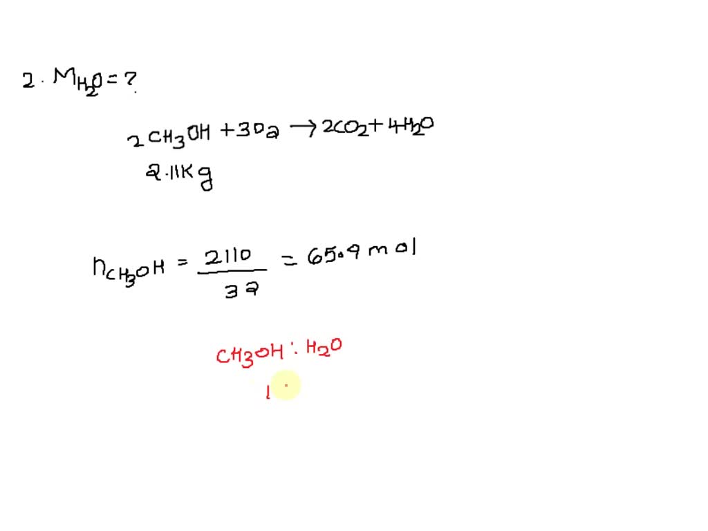 SOLVED: 2) 2 CH3OH (g) + 3 O2(g) ? 2CO2(g) + 4H2O(g) How many moles of ...