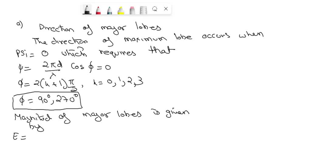 A broadside array of identical antennas consists of N-8 isotropic ...