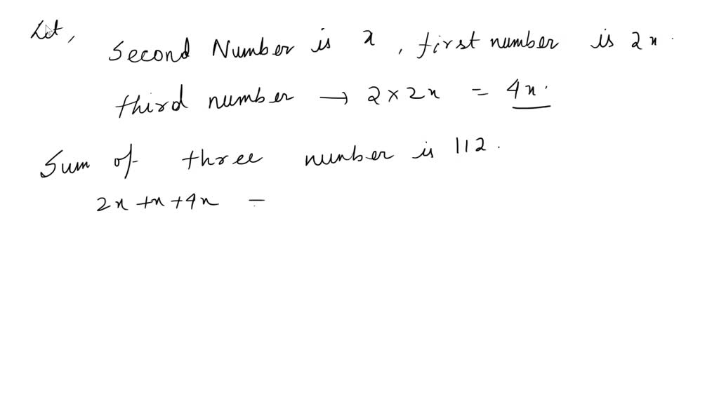 There are 3 consecutive even numbers such that thrice the smallest ...