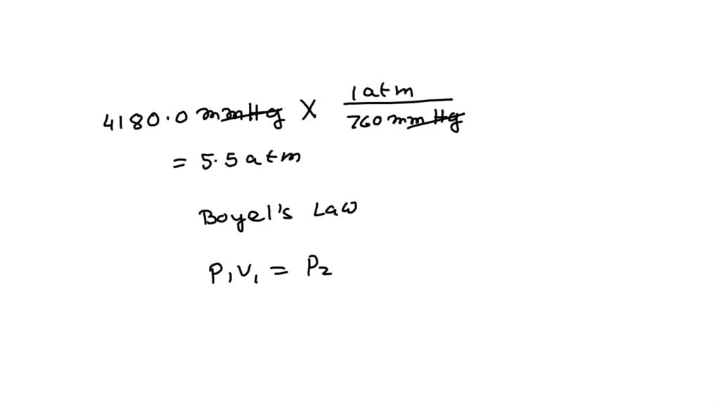 SOLVED: A sample of gas at constant temperature occupies a volume of ...