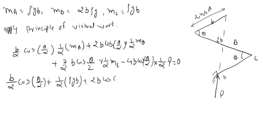 SOLVED: By applying the virtual work principle, determine the vertical ...