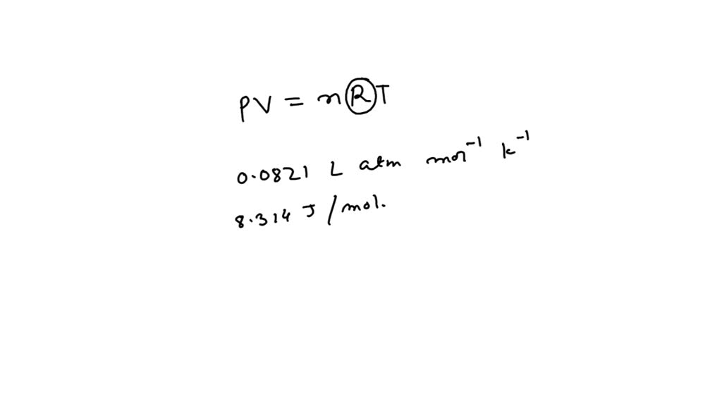 SOLVED: what constant do we use in ideal gas law? how do we use it in ...