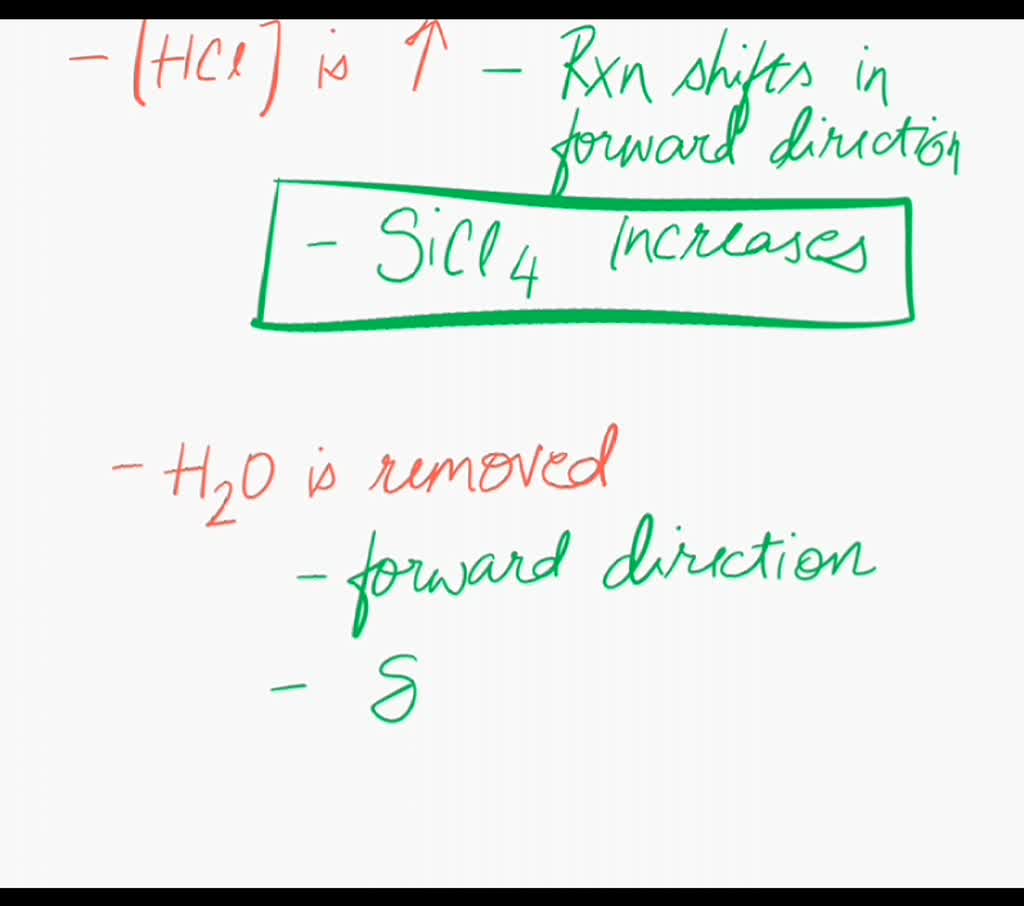 SOLVED: Hydrochloric acid reacts with silicon dioxide to produce ...