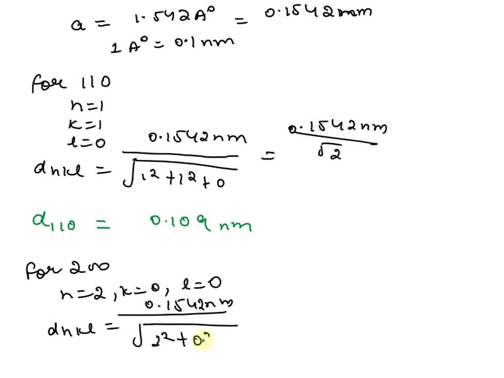 SOLVED: 6. The following XRD pattern was collected for -Fe (BCC structure) using X-rays with ...